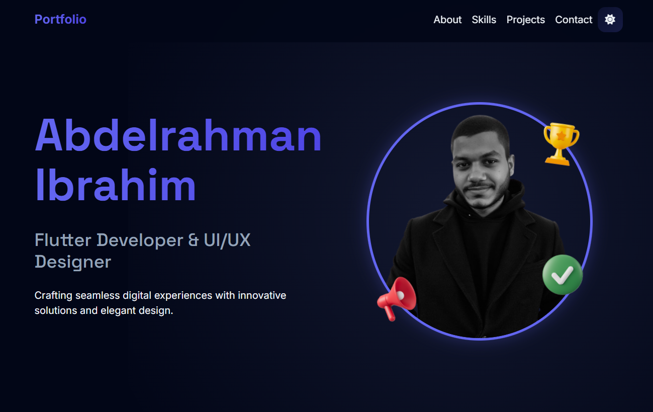 Abdelrahman Ibrahim - Flutter Developer & UI/UX Designer | Mobile App Development